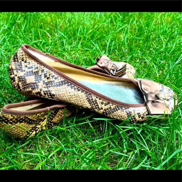 Alfani | Shoes | Brown Snakeskin Print Flats | Poshmark